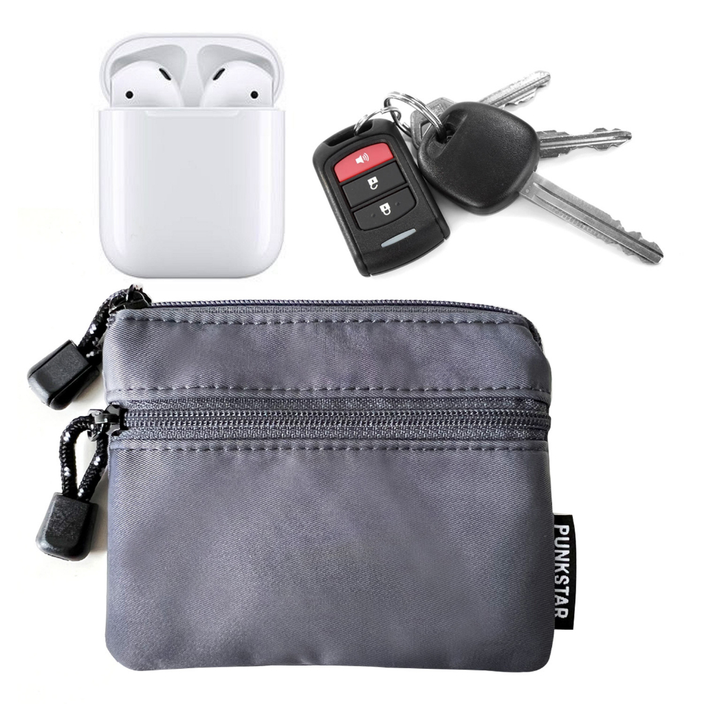PUNKSTAR Coin Purse Key Zipper Pouch Mini Change Wallet Card Holder for ...