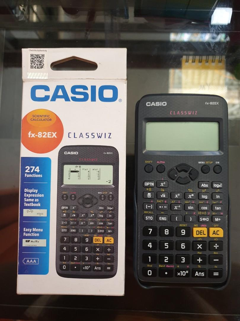 Casio Classwiz FX-82EX Scientific Calculator, 274 Functions, Natural ...