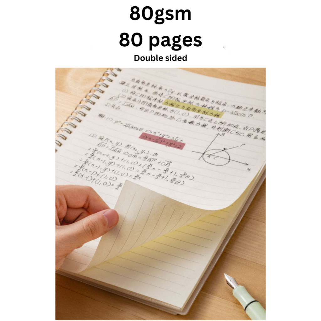 [SG] A4/B5/A5 Muji-Inspired Frosted Transparent College Student Coil ...