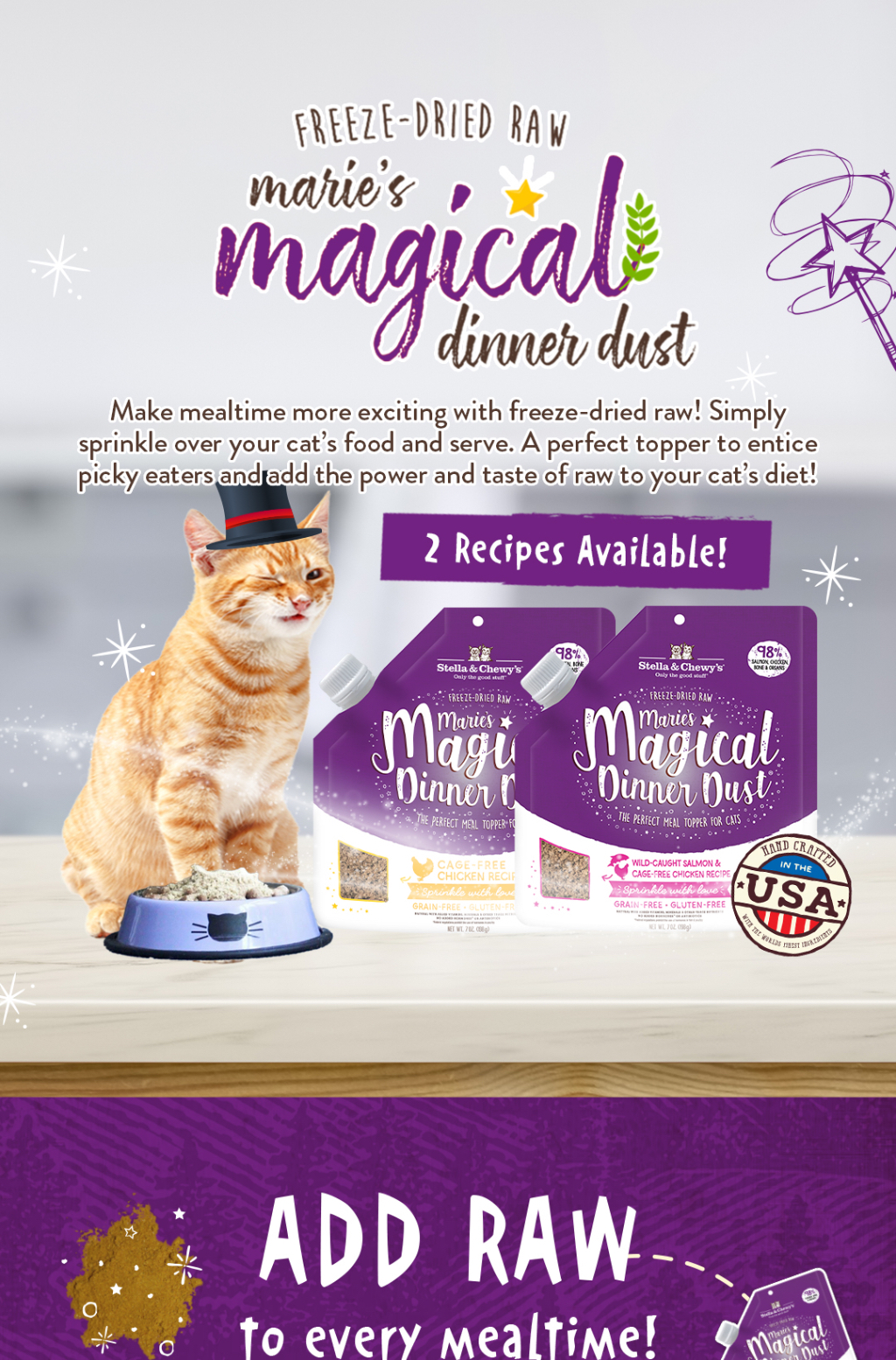 Stella & Chewy's Marie's Cat Magical Dinner Dust Freeze-Dried Raw ...