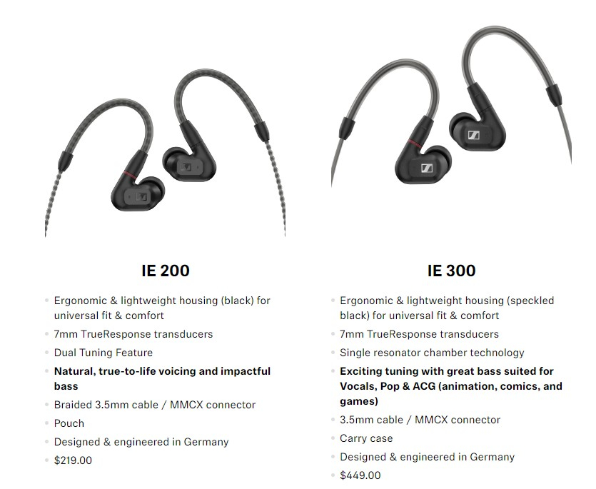 [NEW] Sennheiser IE 200 Audiophile (IEM) | Shopee Singapore