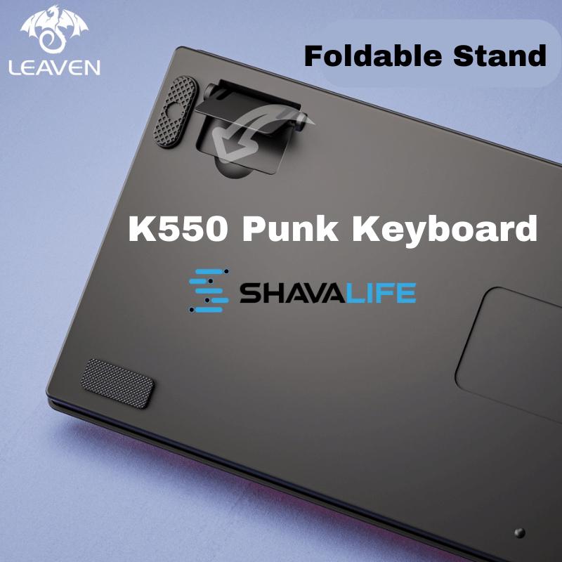 【SG🇸🇬 Ready Stock】Leaven K550 Punk Mechanical Gaming Keyboard Retro Typewriter Keyboard (87 Keys ...