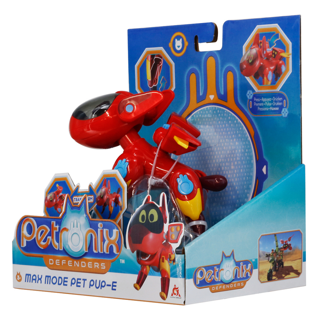 Petronix Defenders Max Mode Transforming Pet Pup-E, Action Figure and ...