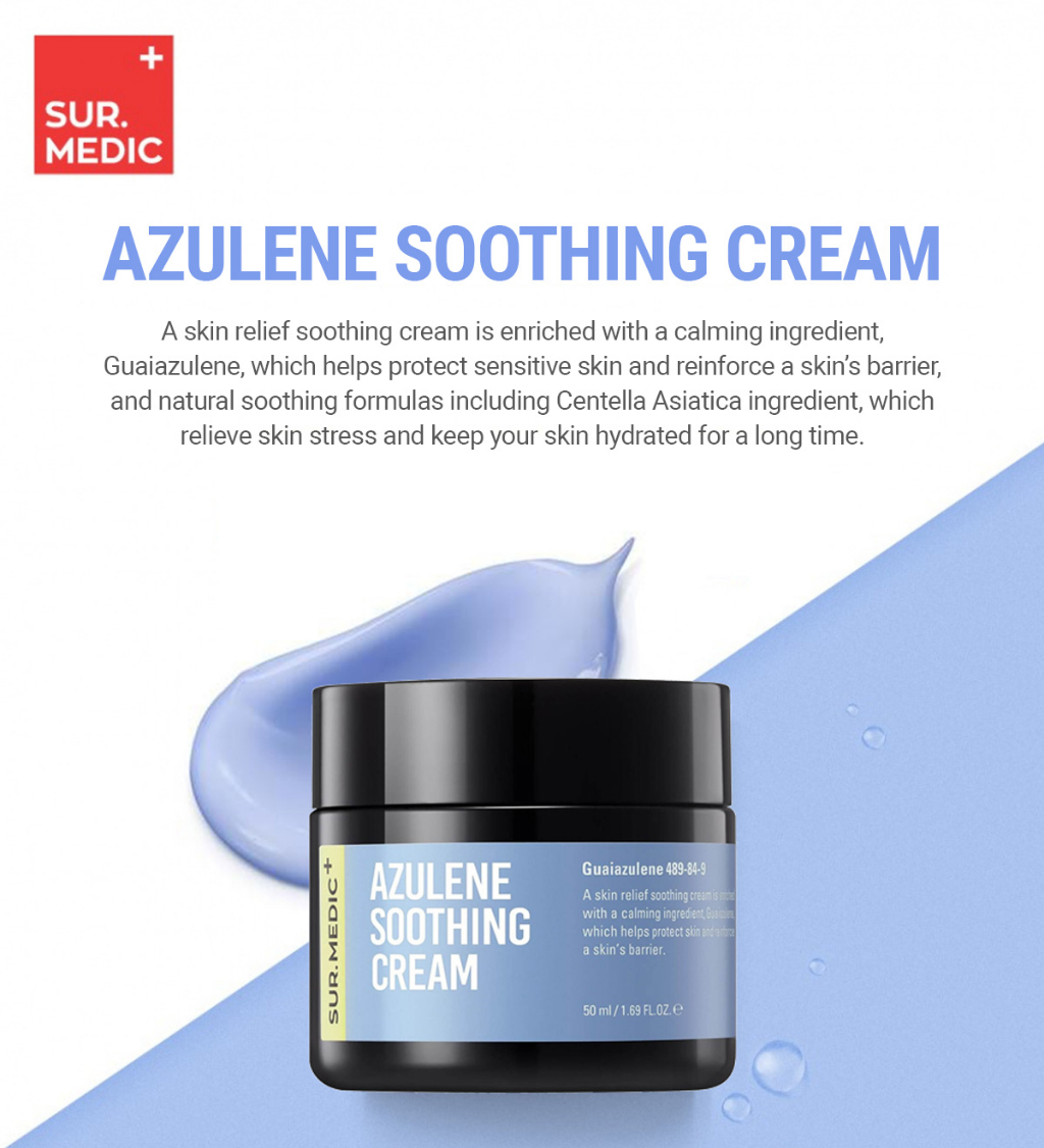 [SUR.MEDIC+] Azulene Soothing Cream (50ml) | Shopee Singapore