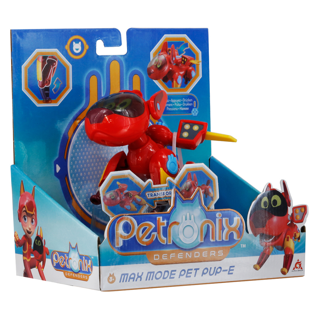 Petronix Defenders Max Mode Transforming Pet Pup-E, Action Figure and ...