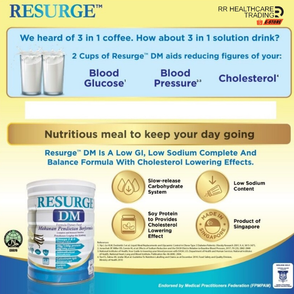 Resurge DM/Gold Milk Powder Vanilla / Coffee 850g 🔥SG READY STOCK🔥 ...