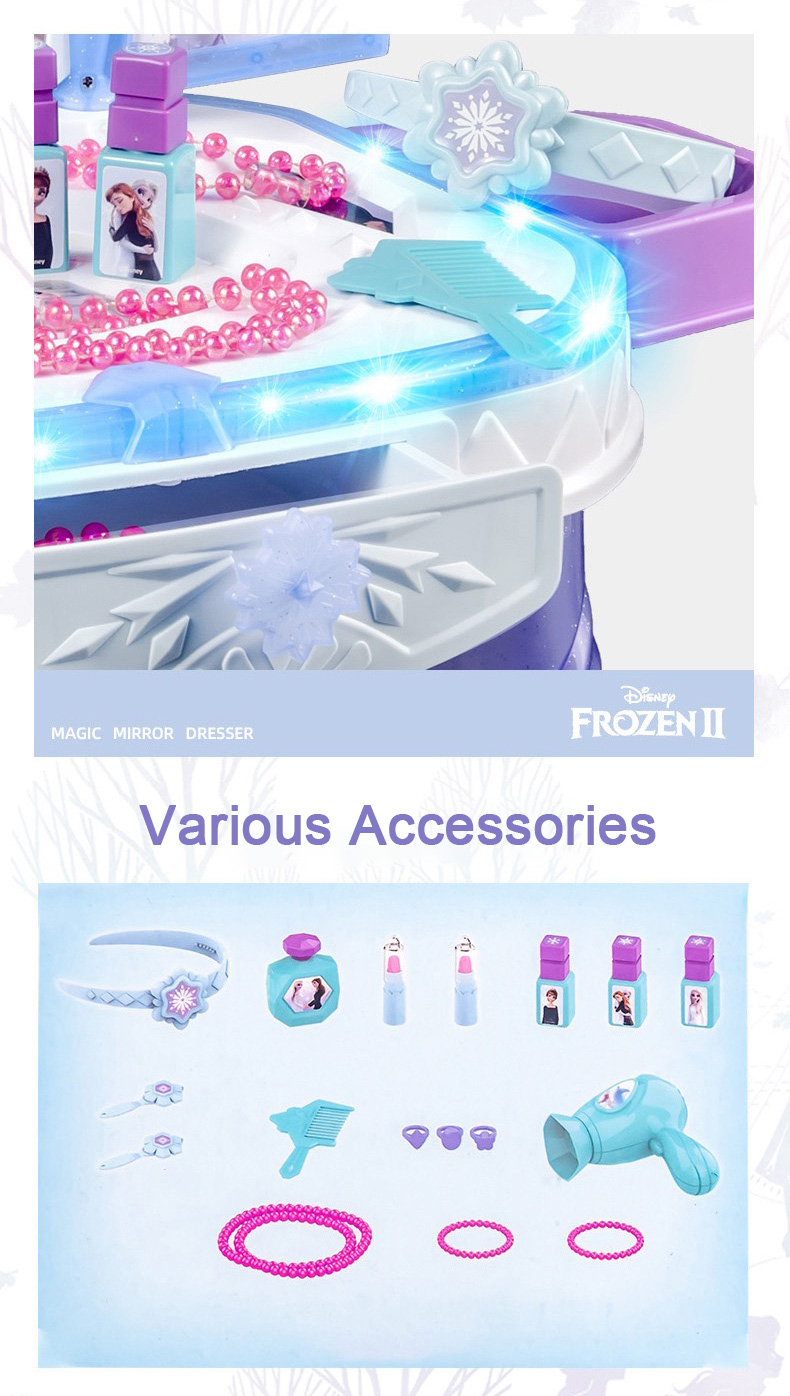 【SG Stock】Frozen Elsa Kid Large Size Dressing Table Set with Magic ...