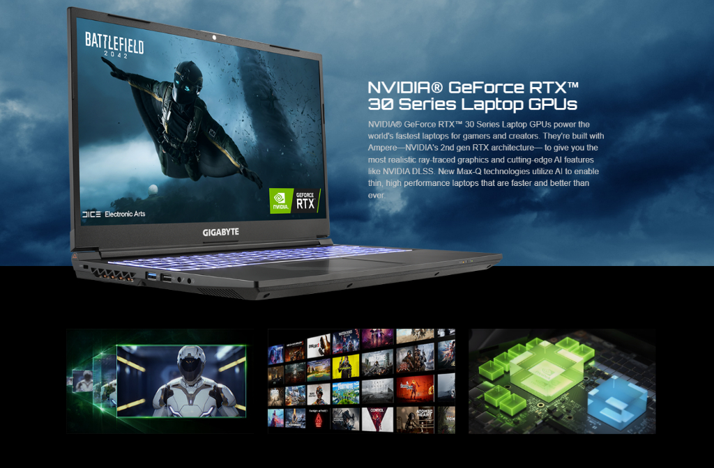 GIGABYTE G5 KE-52SG263SH 15.6'' FHD 144HZ i5-12500H RTX3060 6GB GDDR6 ...