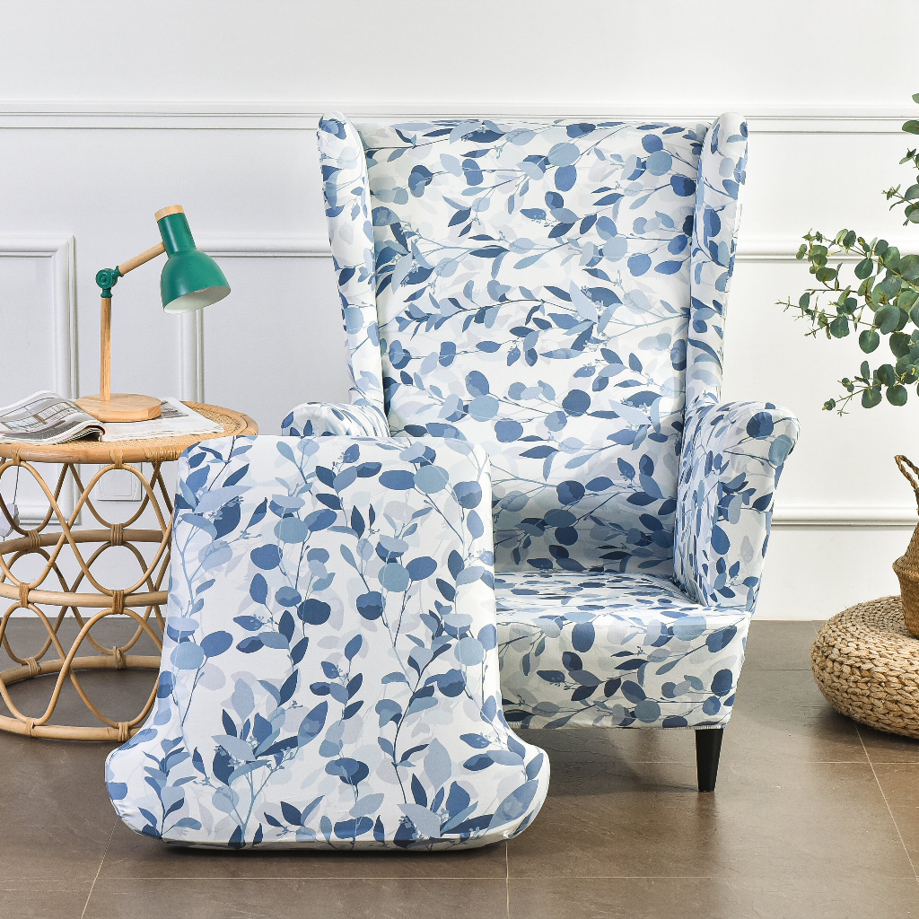 lKEA STRANDMON Chair Cover Solid Wing Chair Cover Spandex Armchair ...