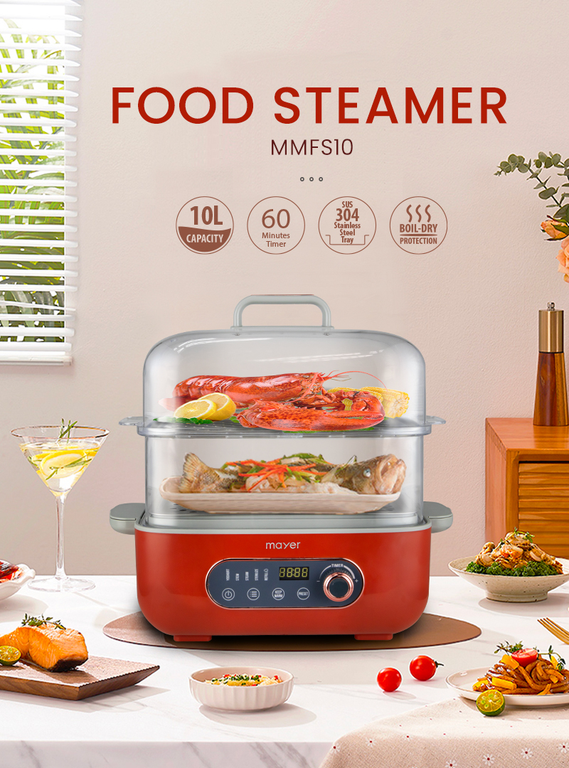 Mayer 10L Digital Food Steamer [MMFS10] | Shopee Singapore