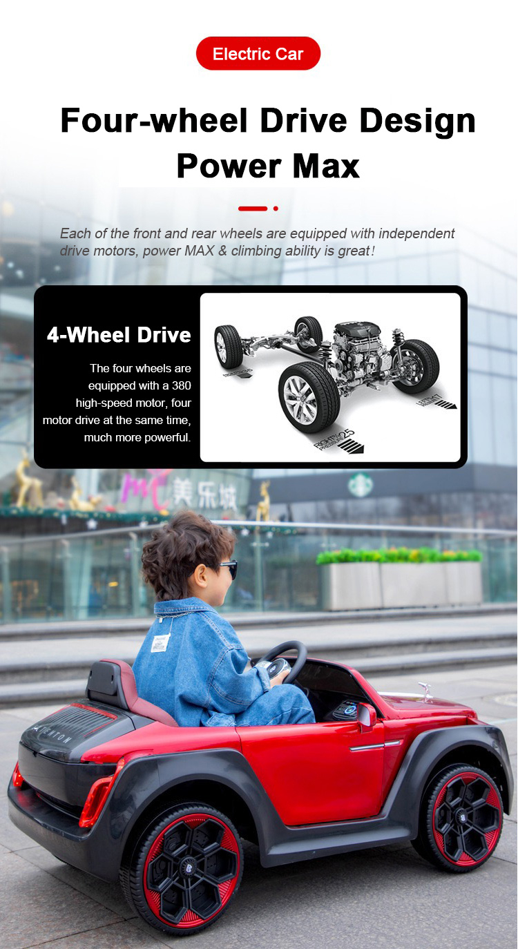 【SG Ready Stock】Kids Electric Car Rolls Royce Ride On Toy Car with ...