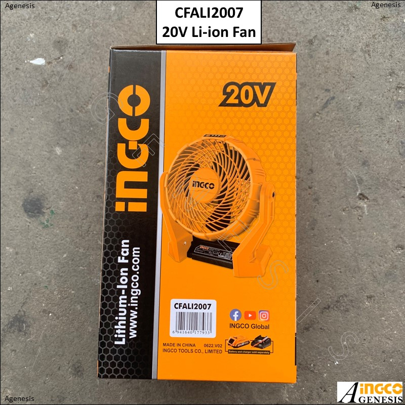 INGCO 20V Li-Ion Cordless Fan CFALI2002 CFALI2007 | Shopee Singapore