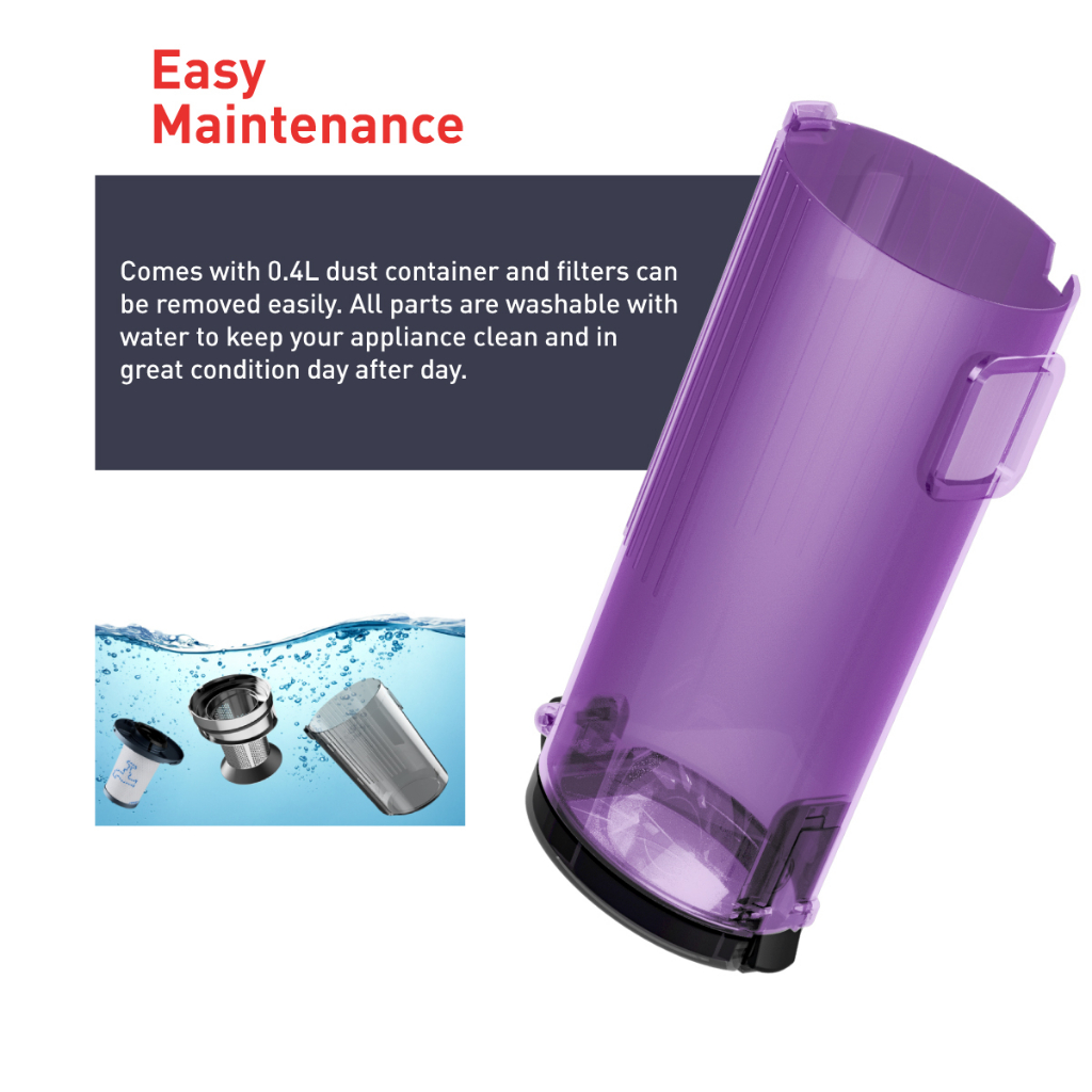 Tefal X-Nano Essential Cyclonic Technology Handstick Vacuum Cleaner ...