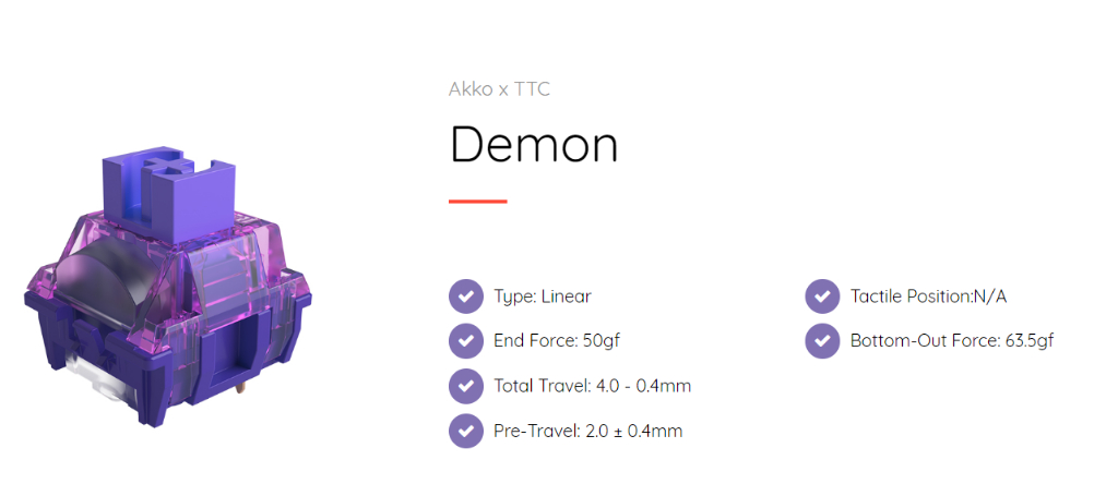 AKKO X TTC - 10pcs (Princess Switch & Demon Switch) | Shopee Singapore
