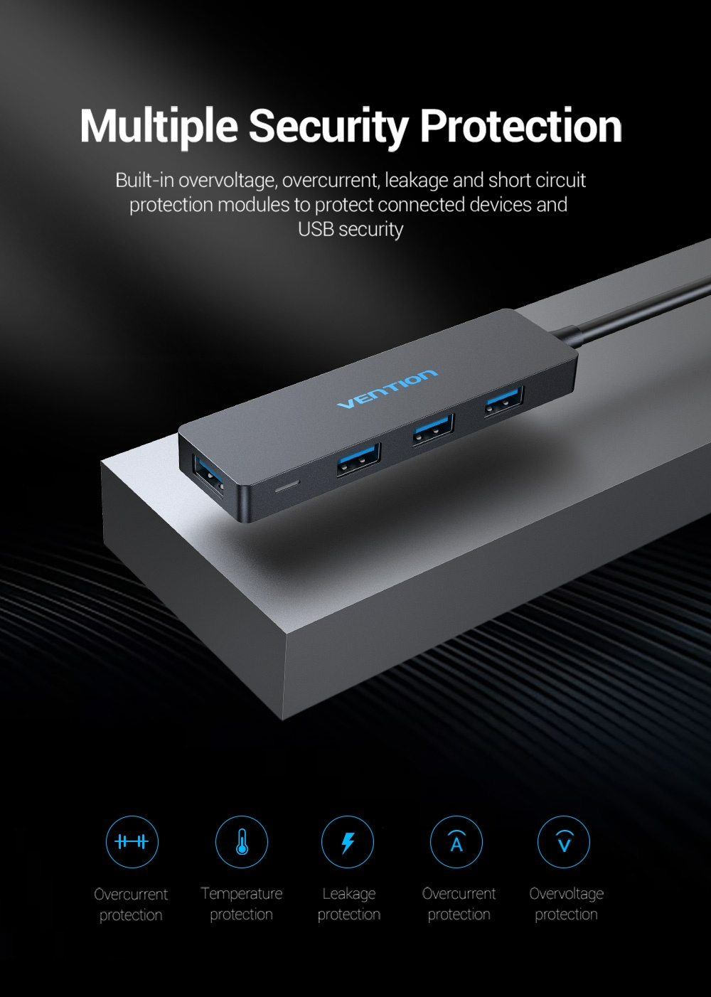 Vention USB HUB Multiple USB Splitter 4 Ports Hight Speed USB 3.0 HUB ...