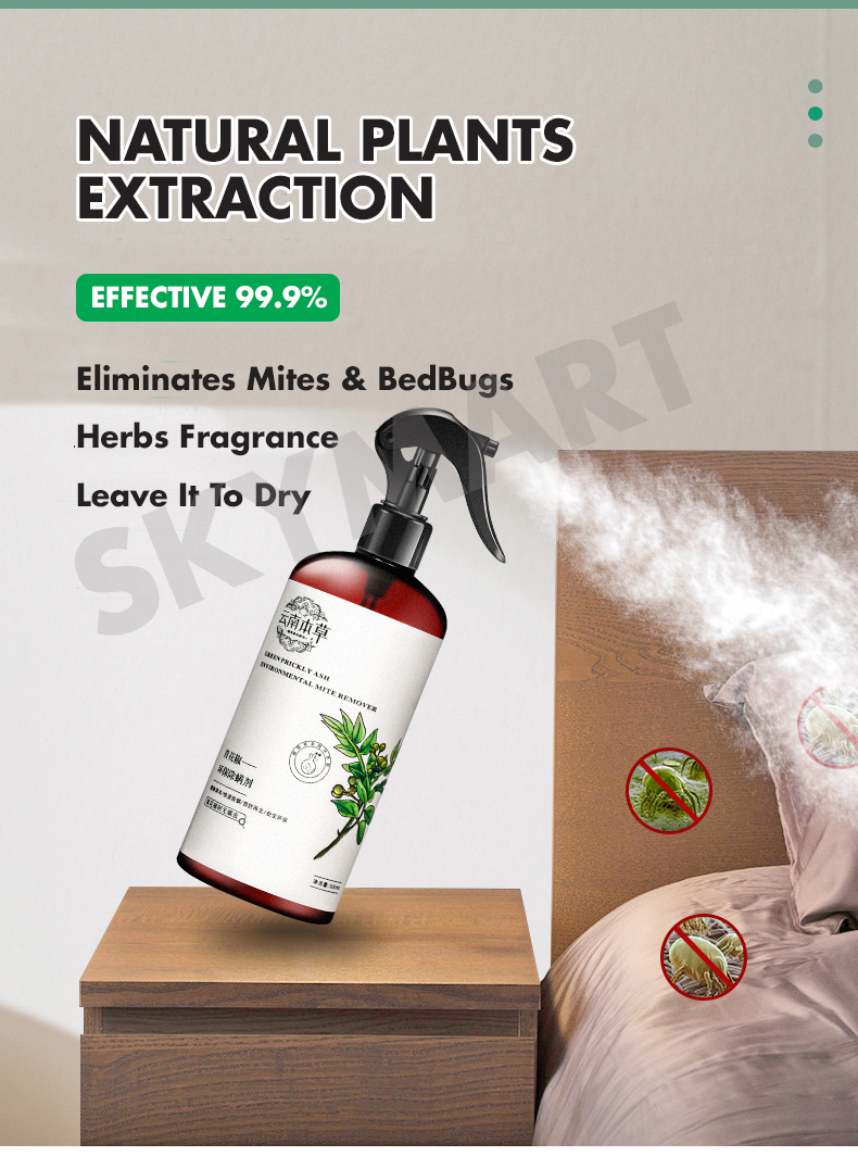Green Ash Prickly Bed Bug Spray & Dust Mite Spray Control Spray 300ml ...