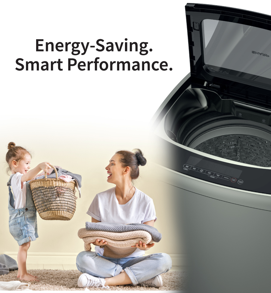 SHARP 7KG l 8KG l 9KG Top Load Washer ES-G70G|ES-G80G|ES-G90G l (3 ...