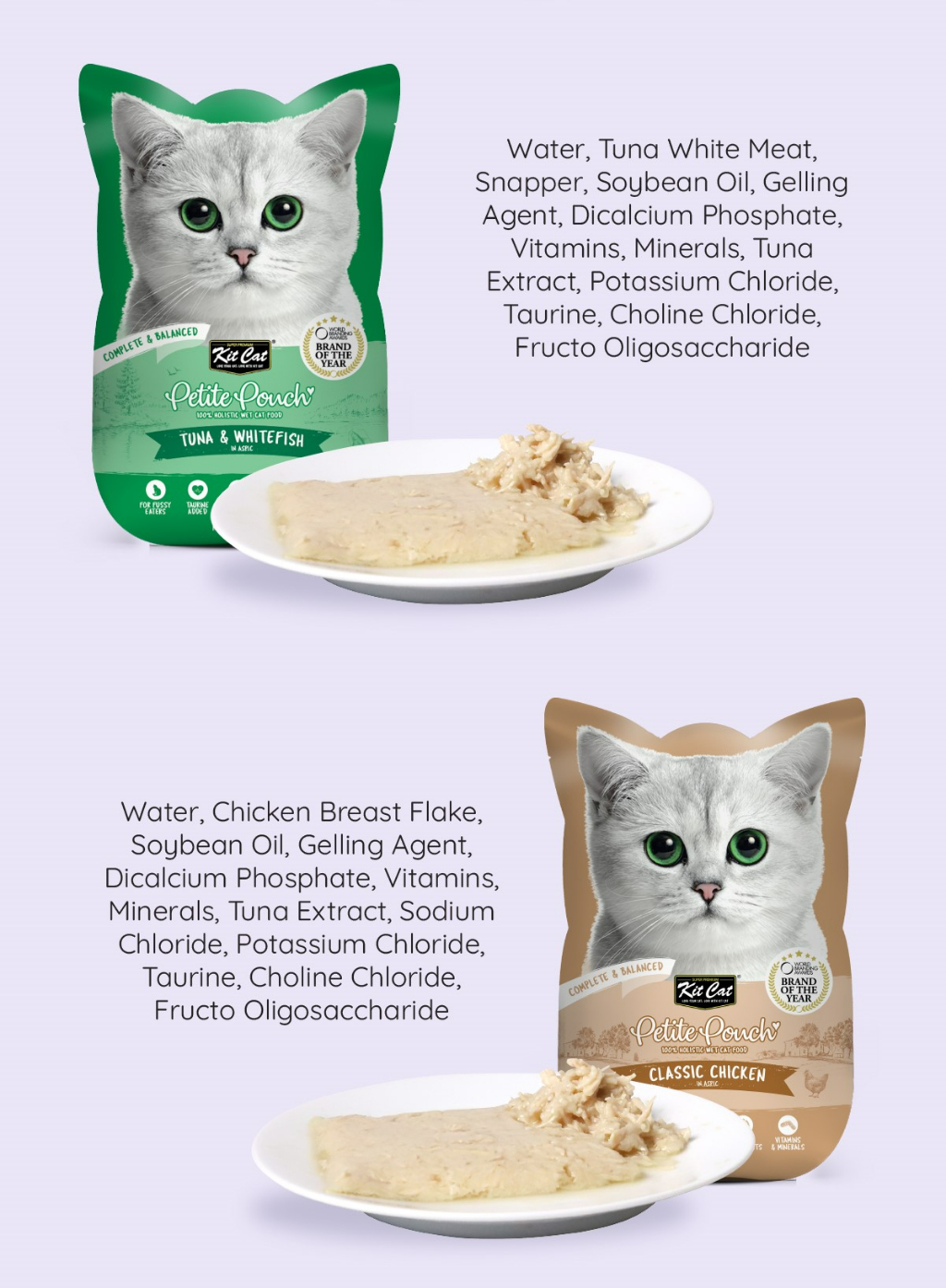 Kit Cat Petite Pouch Complete & Balanced Wet Cat Food For Cats (70g) (7 ...