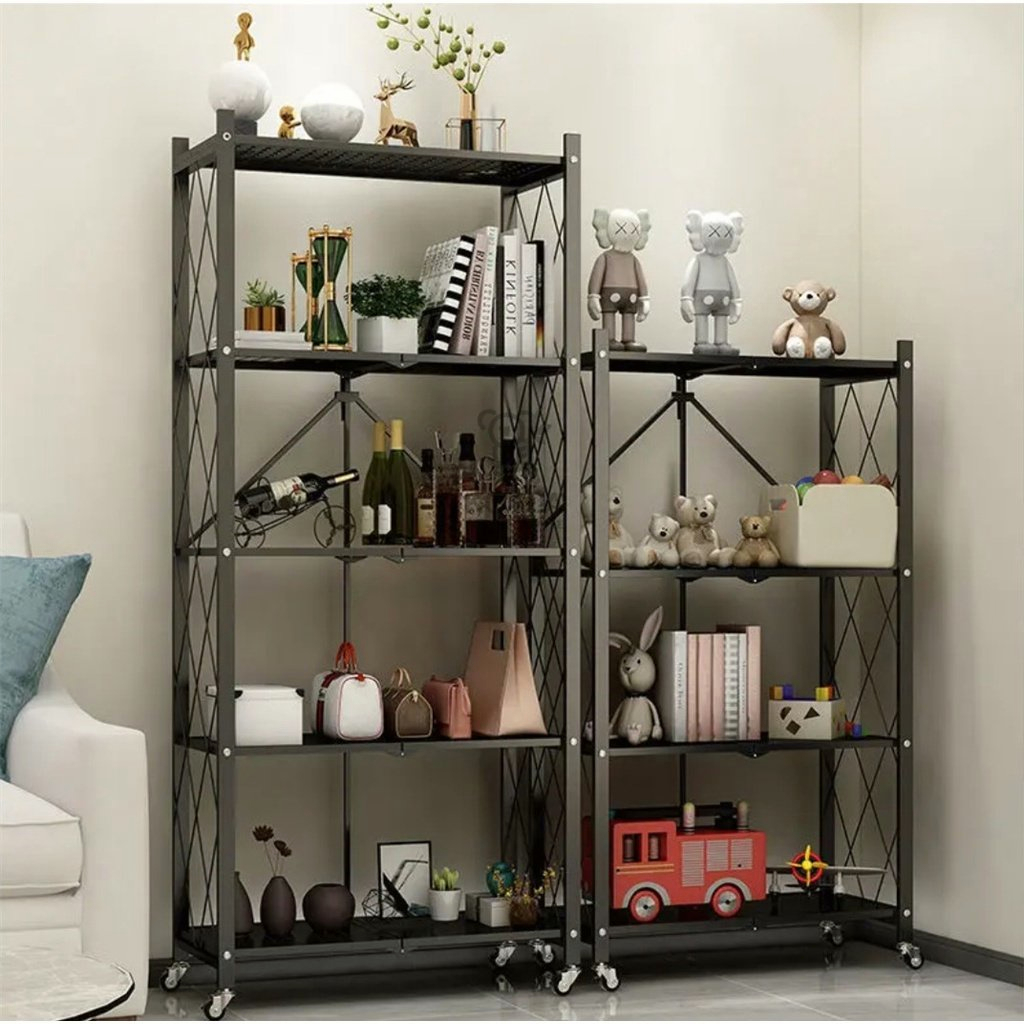 [SG STOCK]Folding Storage rack 3/4/5 layer kitchen rack free ...