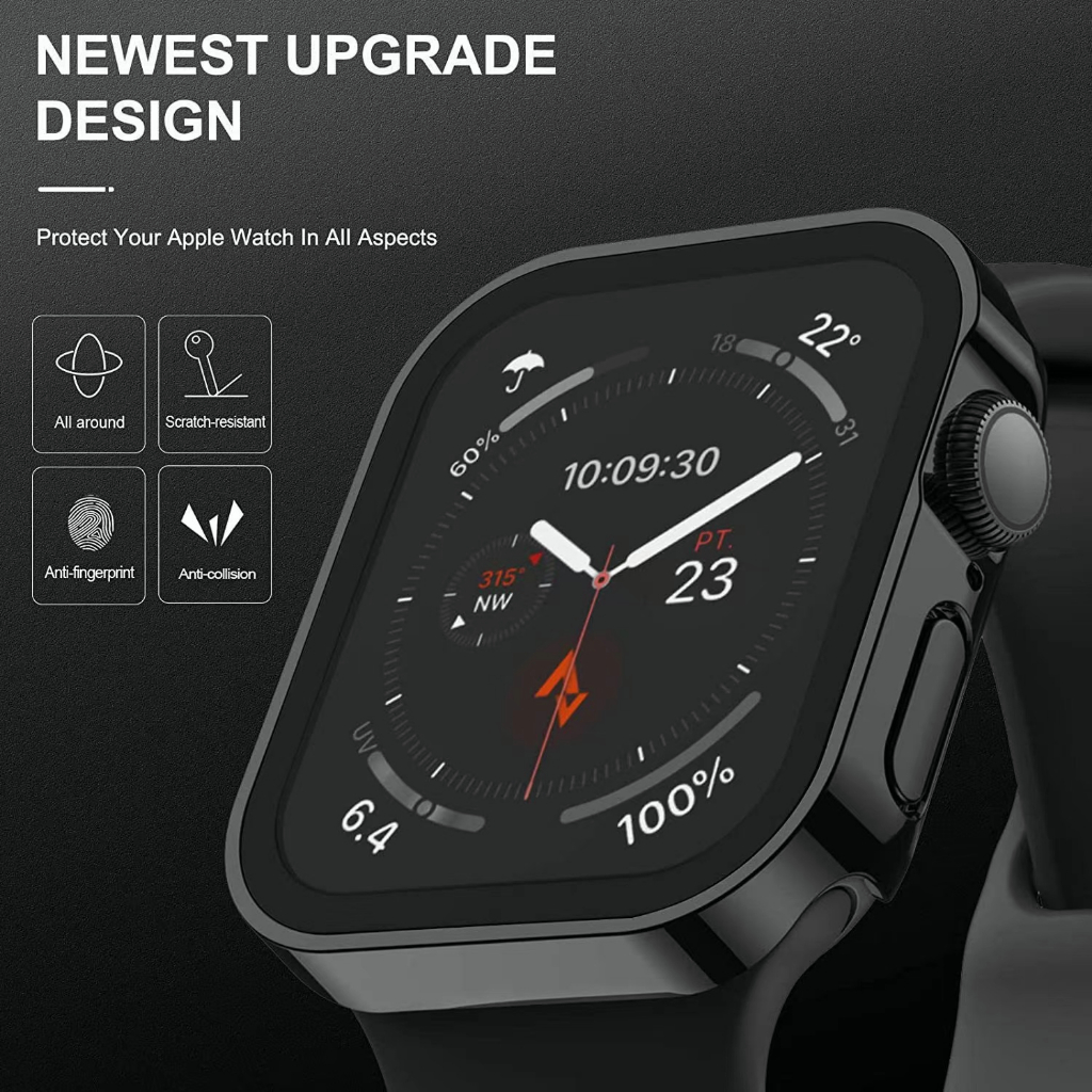 [SG] Waterproof iWatch Case with Tempered Glass Screen Protector for ...