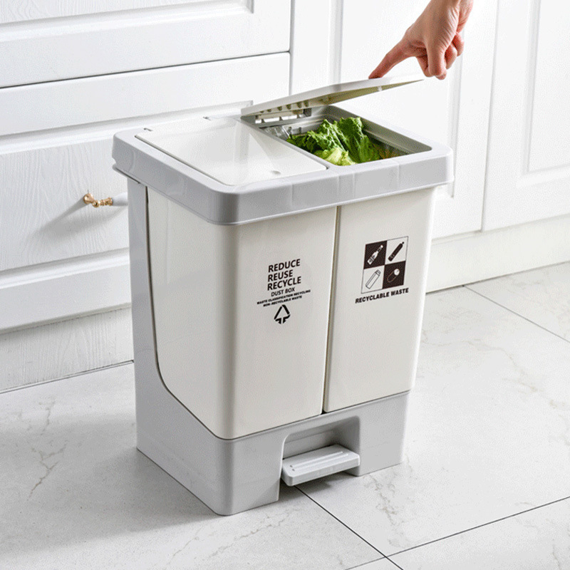Easyhome.sg | 20L Dual Compartment Trash Bin / Dustbin / Rubbish Bin ...
