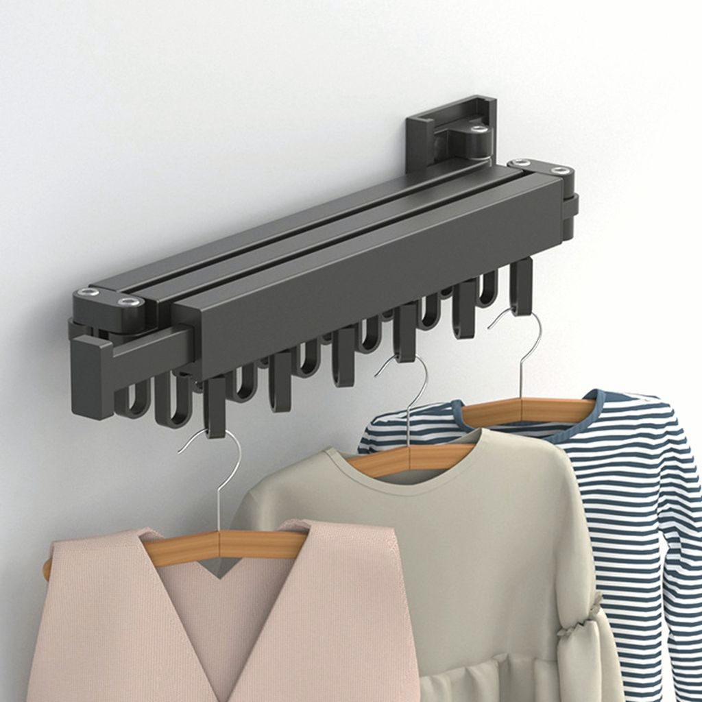 SG Retractable Clothes Hanger Aluminum Drying Rack Punch/No-punch ...