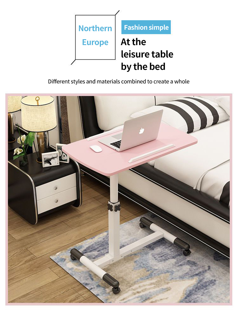 (HOME+) Simple movable laptop table lifting table bedroom folding ...