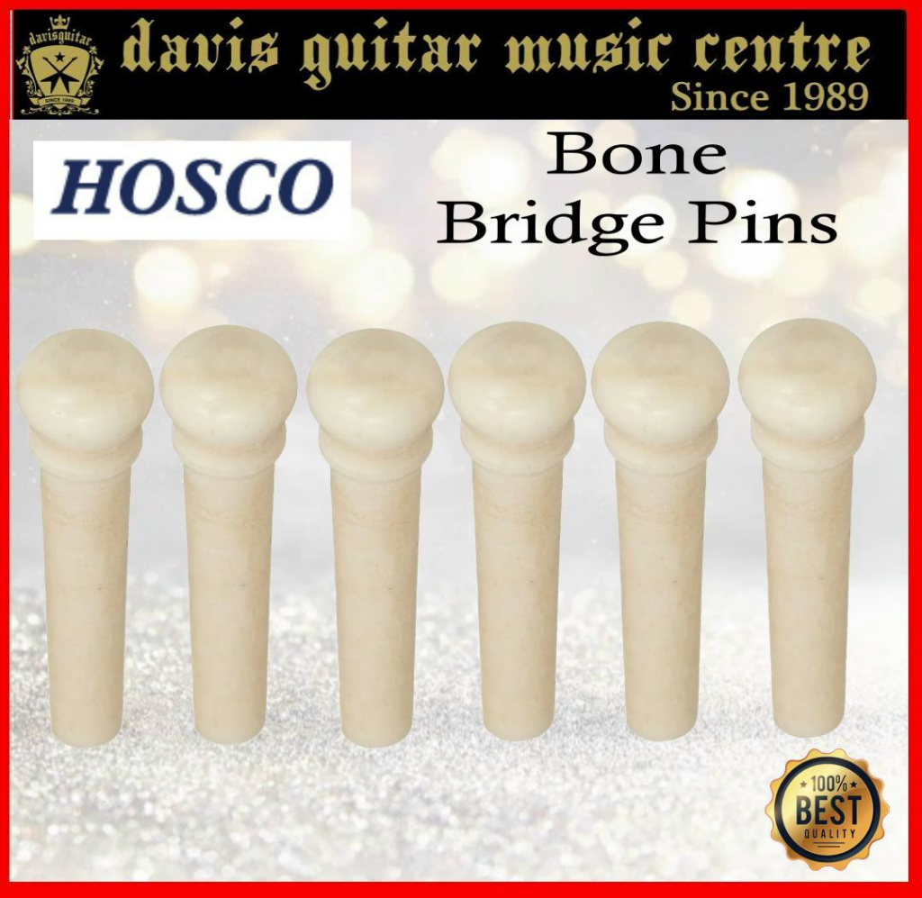 HOSCO Cow Bone Bridge Pins 6pcs (check dimension) | Shopee Singapore