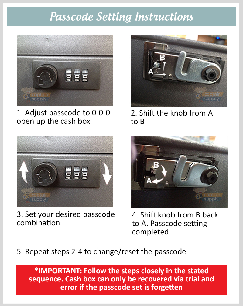 Key Lock / Passcode Lock Cash Cashier Box | Shopee Singapore