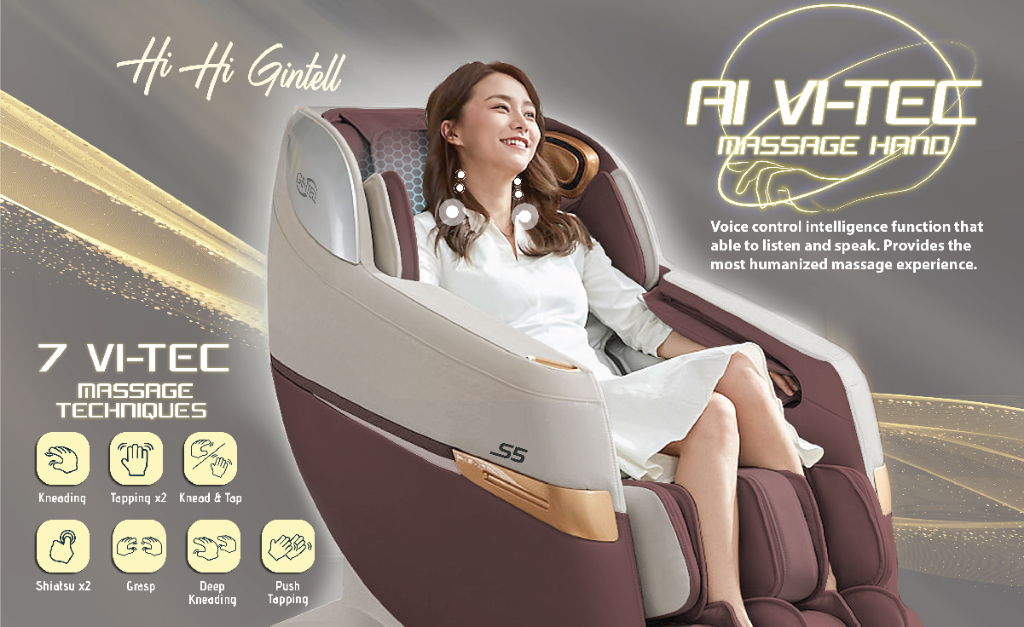 GINTELL S5 SuperChAiR Massage Chair | Shopee Singapore