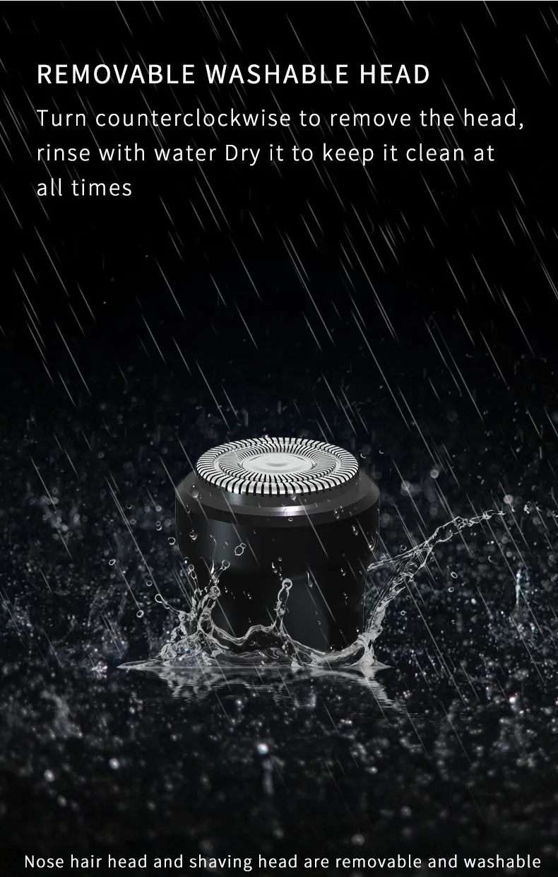 PREMIUM Nose Hair Trimmer 2 in 1 USB Premium Ear Brow Moustache and ...