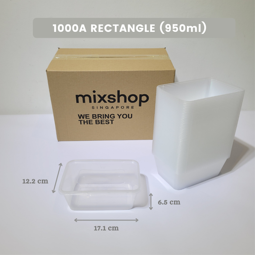 [SG READY STOCK] mixshop High Quality Disposable Plastic Food Container ...
