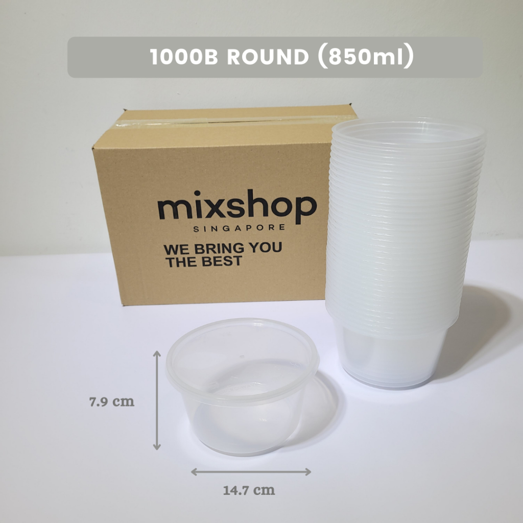[SG READY STOCK] mixshop High Quality Disposable Plastic Food Container ...