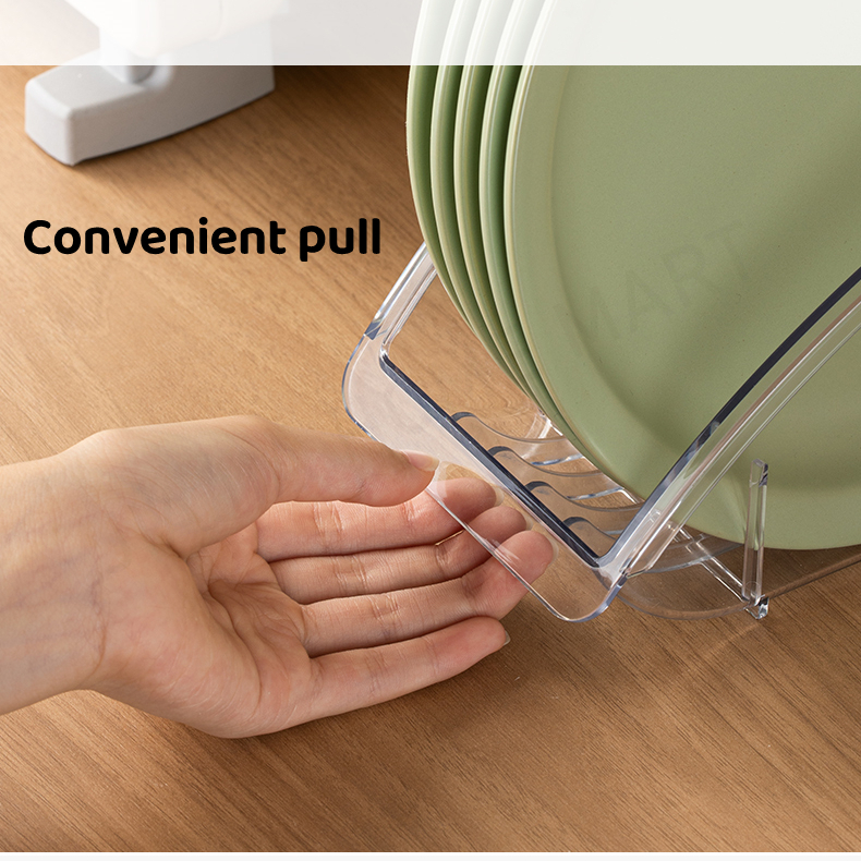 Bowl & Plate Rack Clear Kitchen Dish Plate Drying Rack Bowl Pot Lid ...