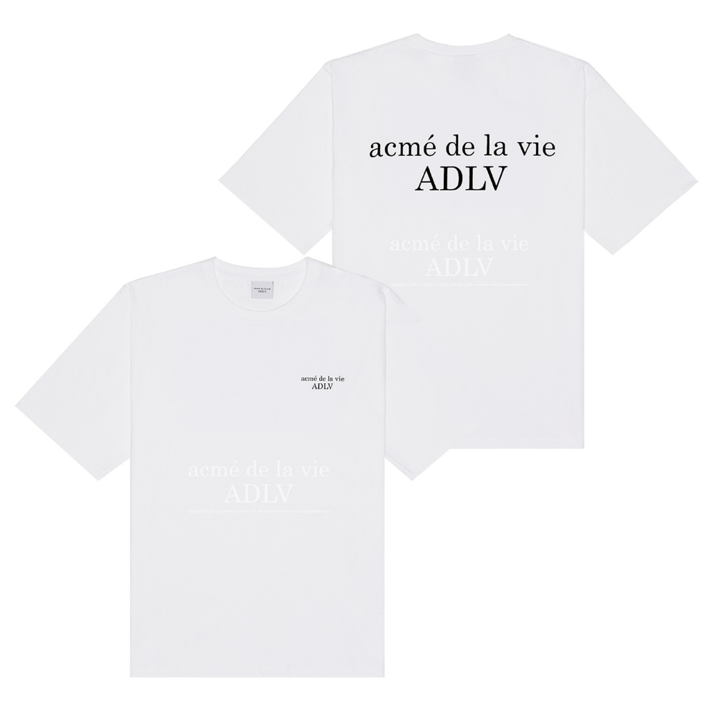 [100% Authentic] ADLV Acme De La Vie Basic Short Sleeve T-Shirt Black ...