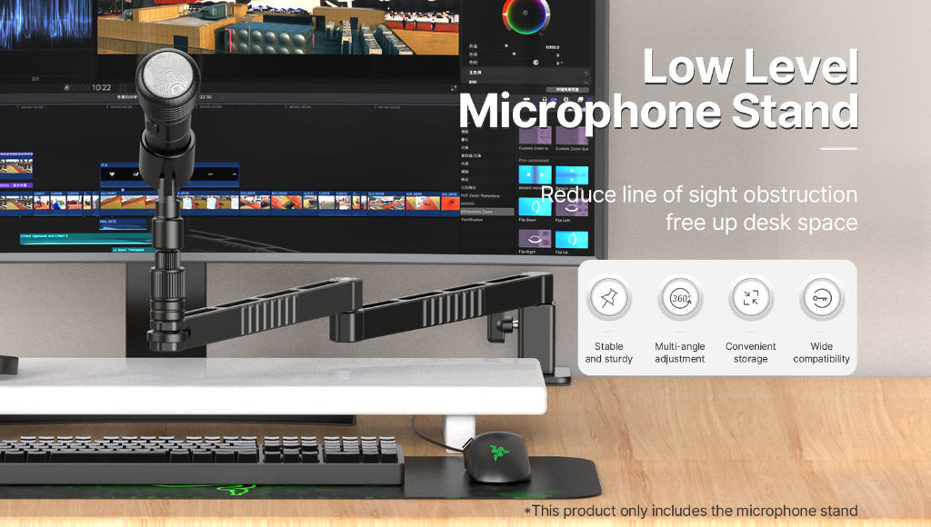 ULANZI LS26 Low Profile Microphone Arm | Shopee Singapore
