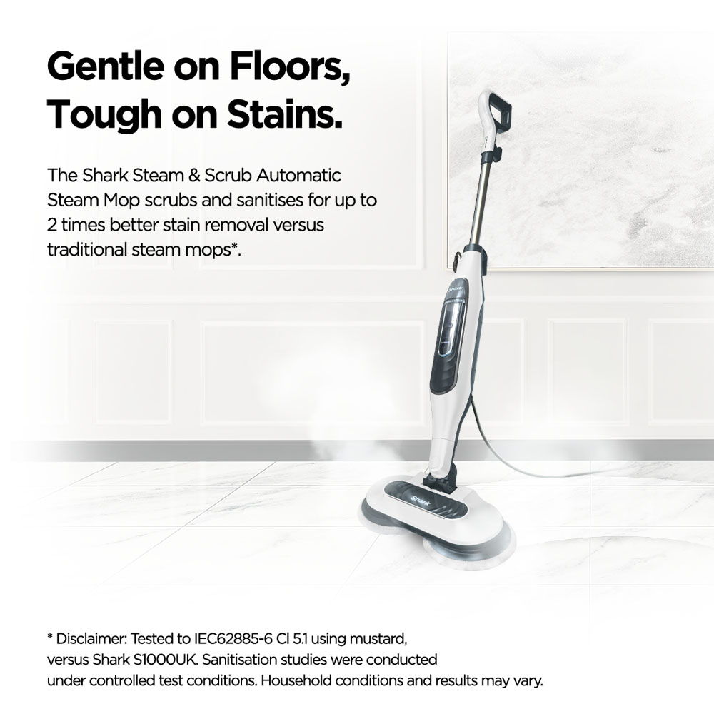 Shark Steam & Scrub Mop, Clean & Sanitise Floor at the same time, 4 ...
