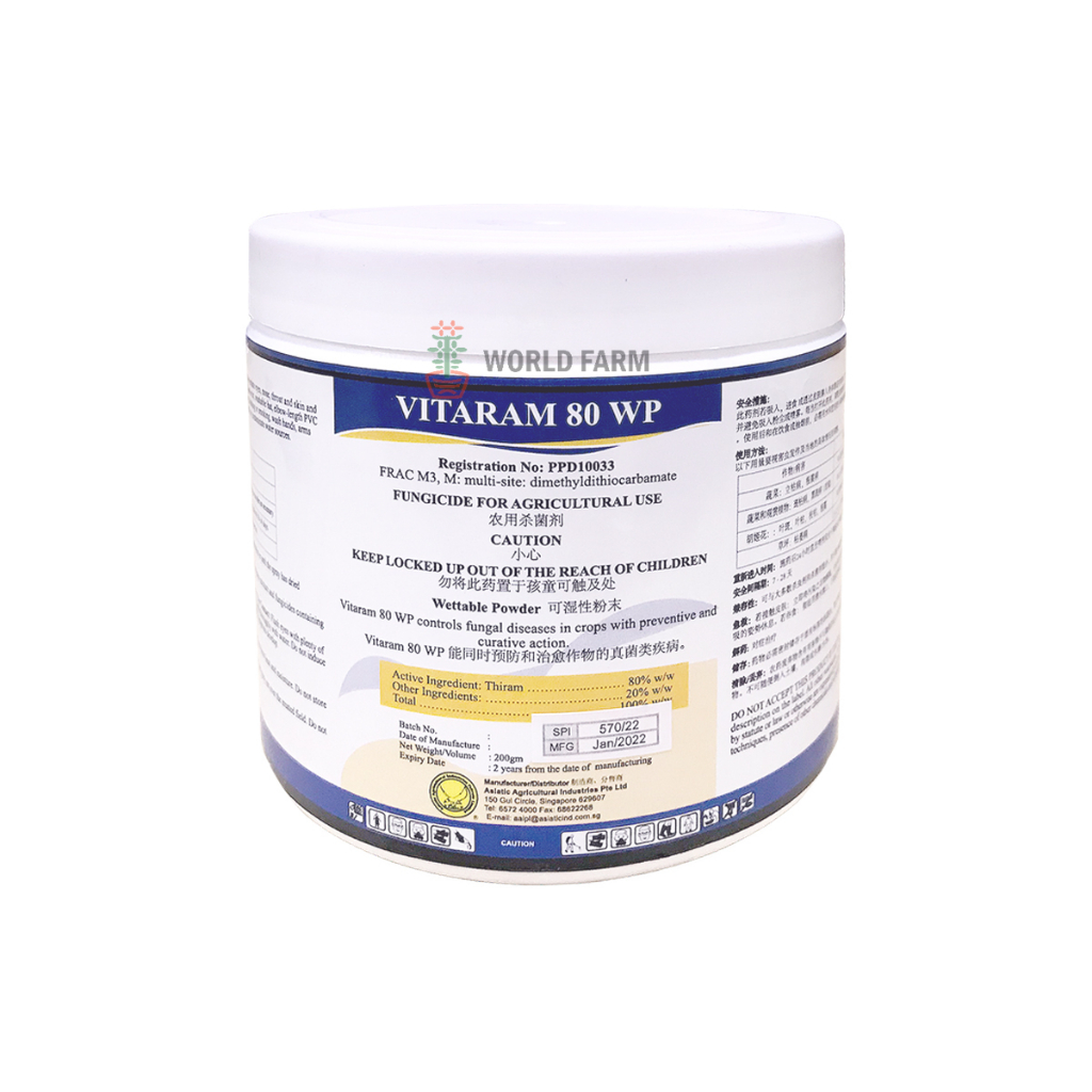 VITARAM 80 WP (Thiram) Fungicide Powder (200g) | Shopee Singapore