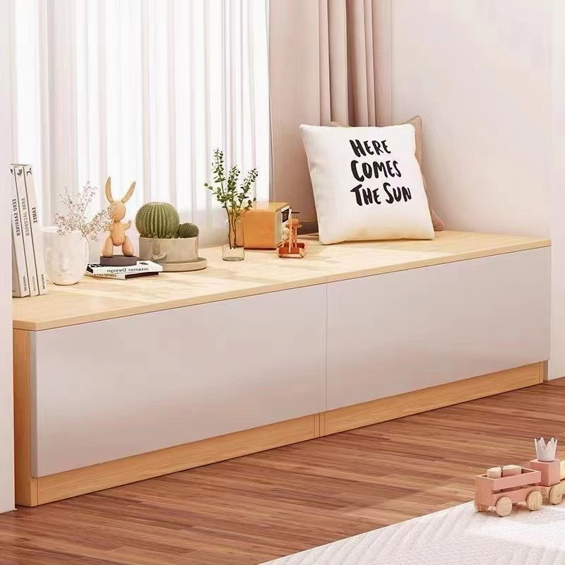 Bay window cupboard cabinet storage cabinet floor-to-ceiling windowsill ...