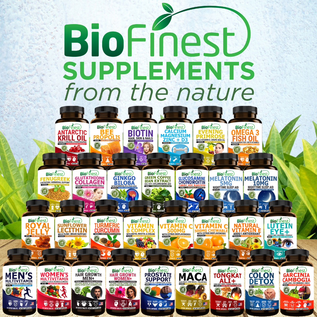 Biofinest Spirulina 3000mg Supplement - Alkaline Superfood Vitamin ...
