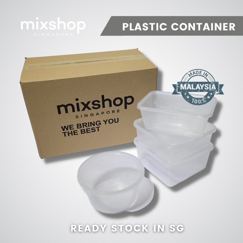 [SG READY STOCK] mixshop High Quality Disposable Plastic Food Container ...