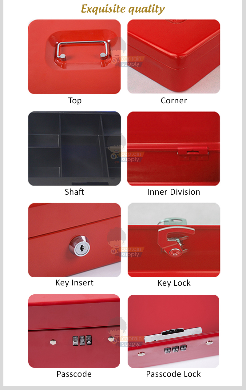 Key Lock / Passcode Lock Cash Cashier Box | Shopee Singapore