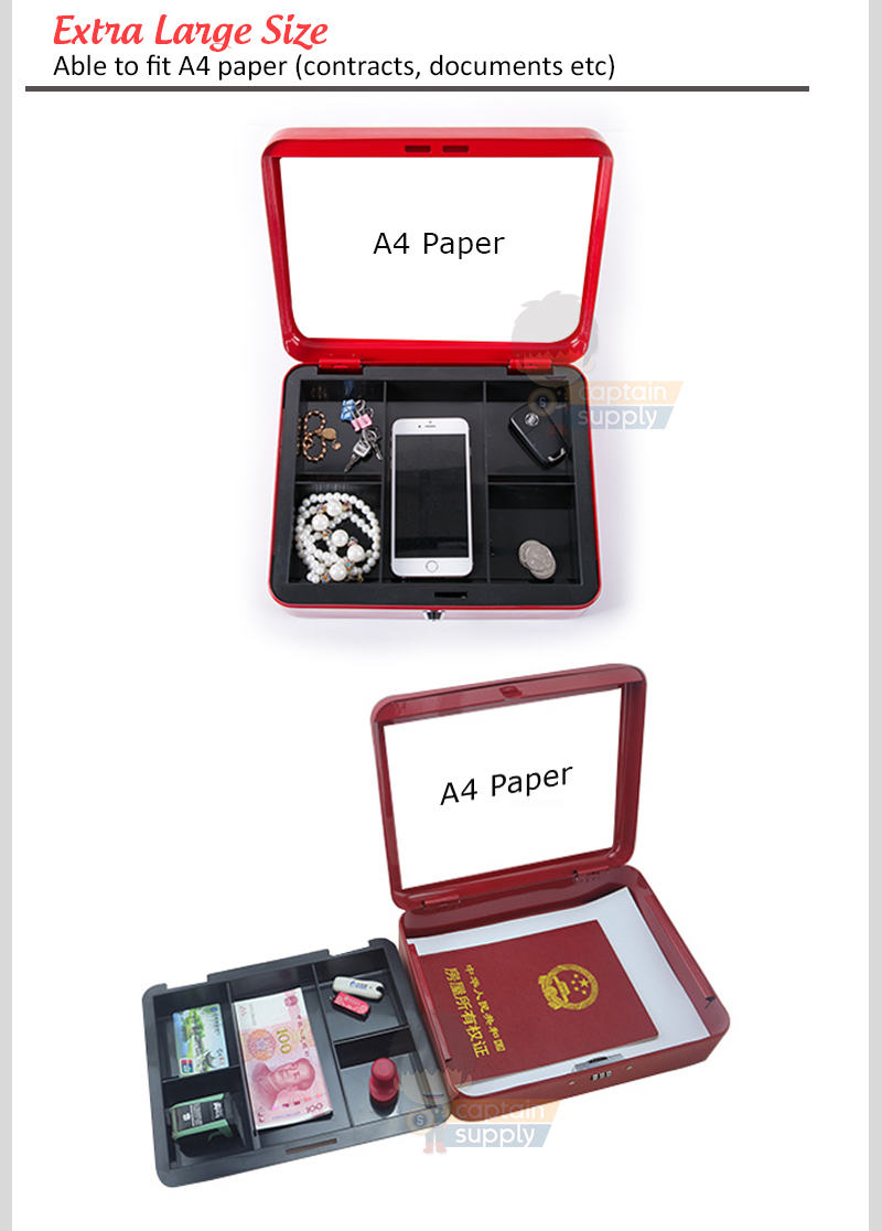 Key Lock / Passcode Lock Cash Cashier Box | Shopee Singapore