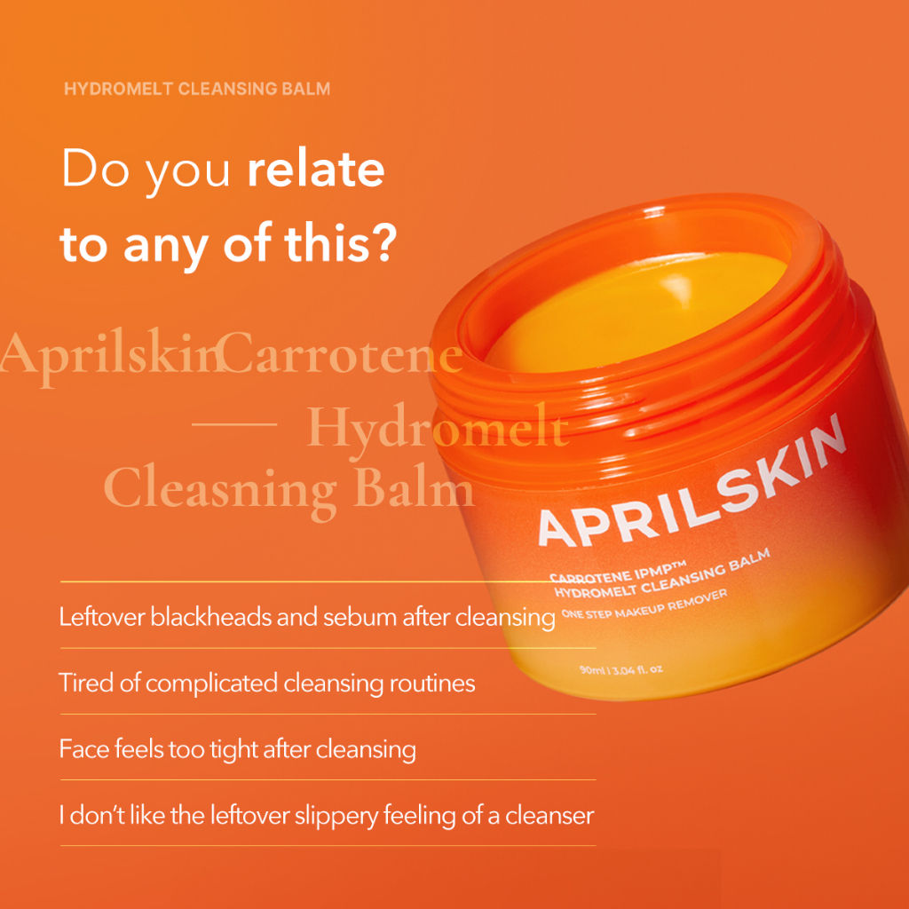 [APRILSKIN official] Carrotene IPMP Hydromelt Double Cleansing Oil Balm ...