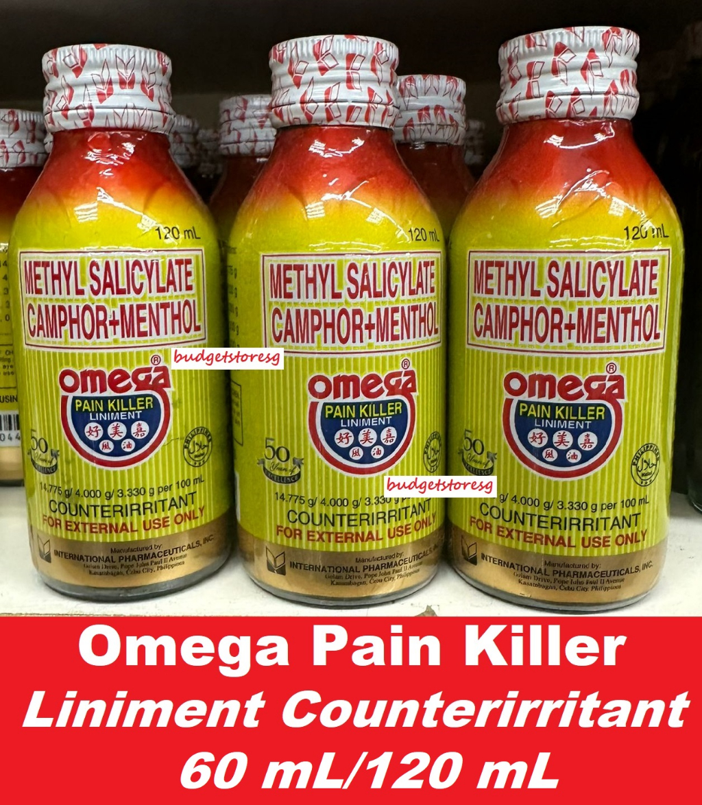 Omega Pain Killer Liniment Counterirritant - 60 mL/120 mL | Shopee ...