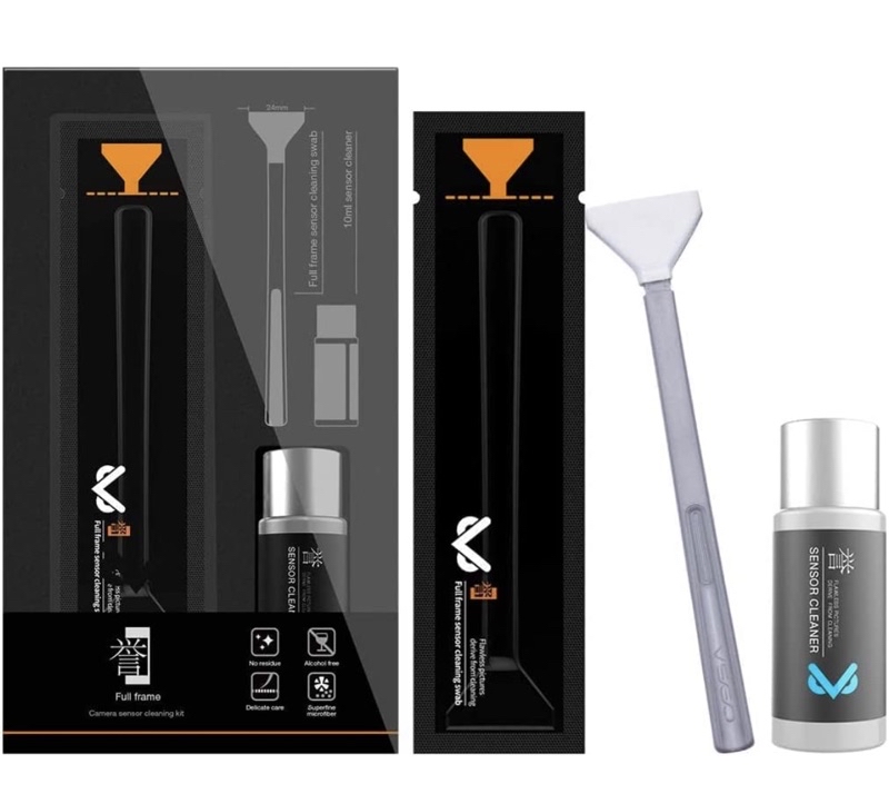 VSGO VS-S03E New Full Frame Camera Cleaning Kit 12pcs Sensor Cleaning ...
