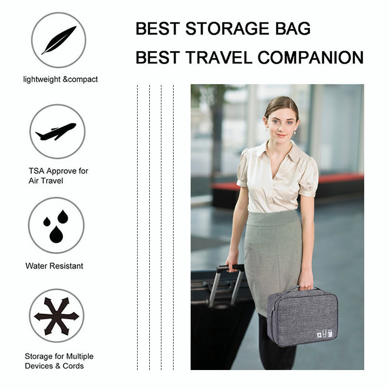 【SG】Travel Cable Bag Portable Digital Storage Pouch Waterproof ...