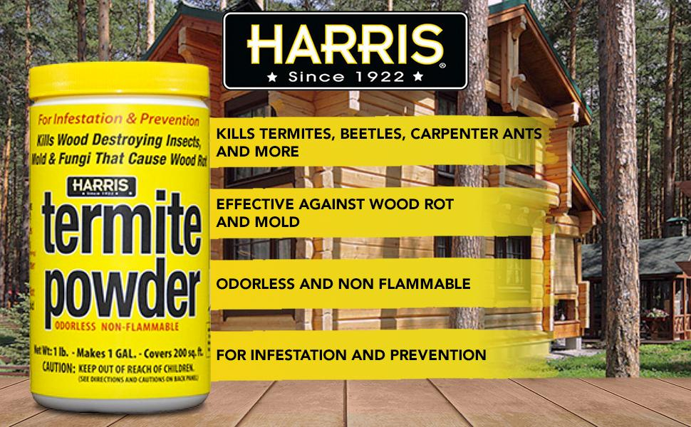 HARRIS CARPENTER ANT TREATMENT AND TERMITE POWDER - 16 OZ | Shopee ...