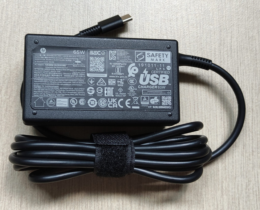 Local seller- Original HP notebook charger 65W USB C Type C for HP all ...