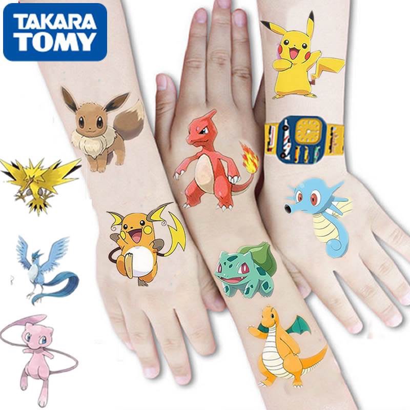 [SG] Pokemon Tattoo Waterproof Pikachu Cartoon Stickers Temporary ...